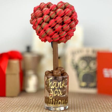 Malteser Heart Red Drizzle Tree - Sweet Tree By Browns