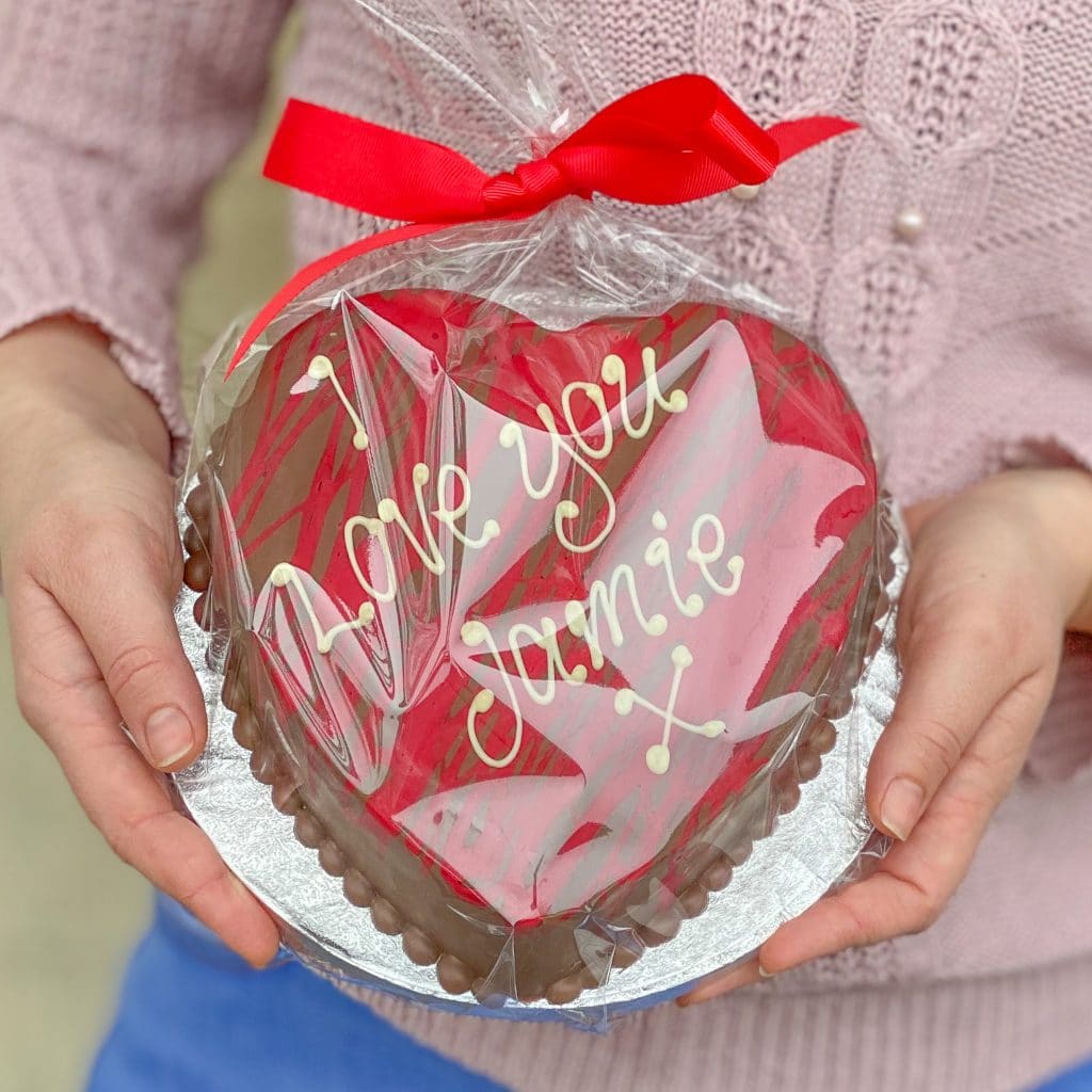Red Chocolate Smash Heart | Personalised Valentines Gifts | Sweet Trees