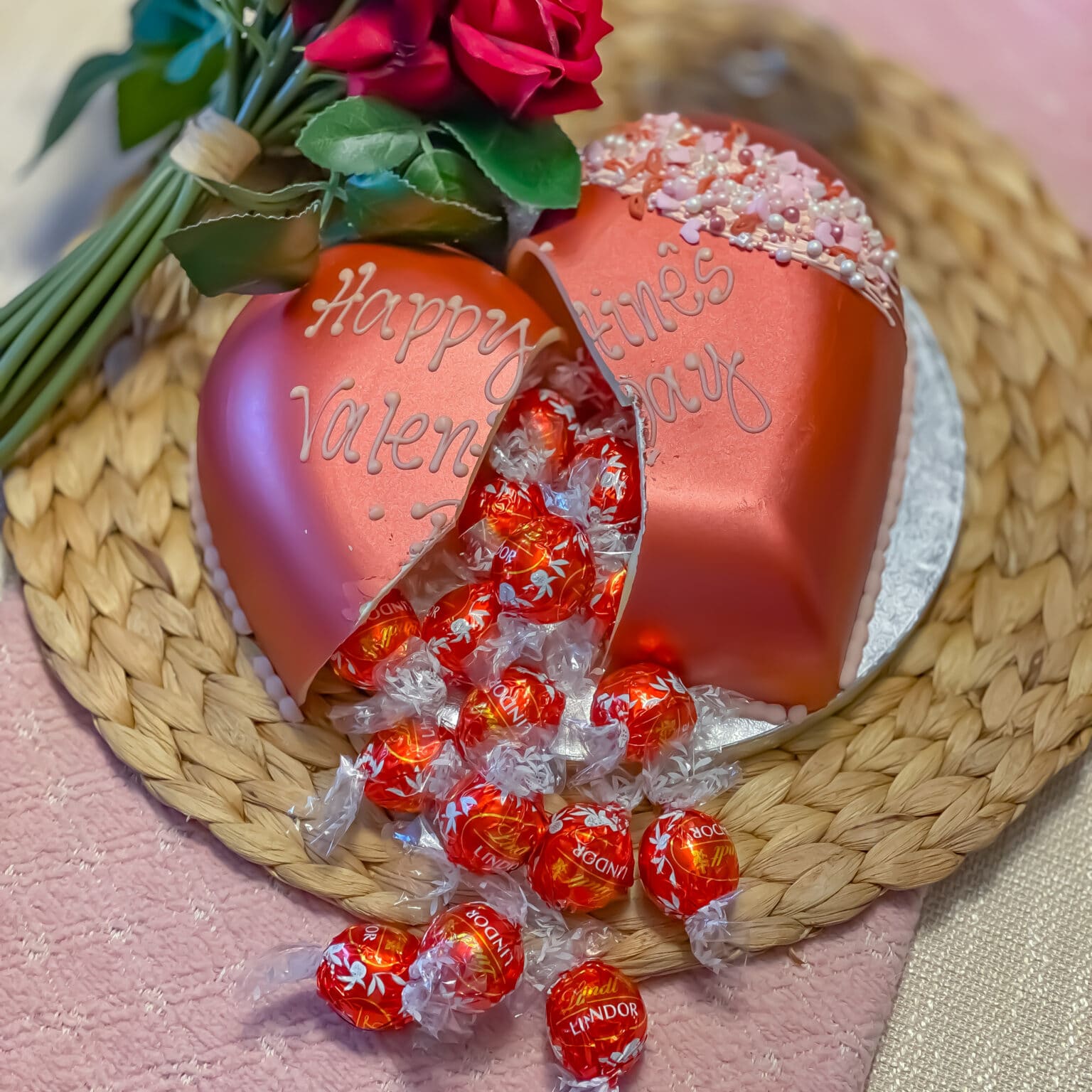 Large Red Lustre Smash Heart | Sweet Tree By Browns