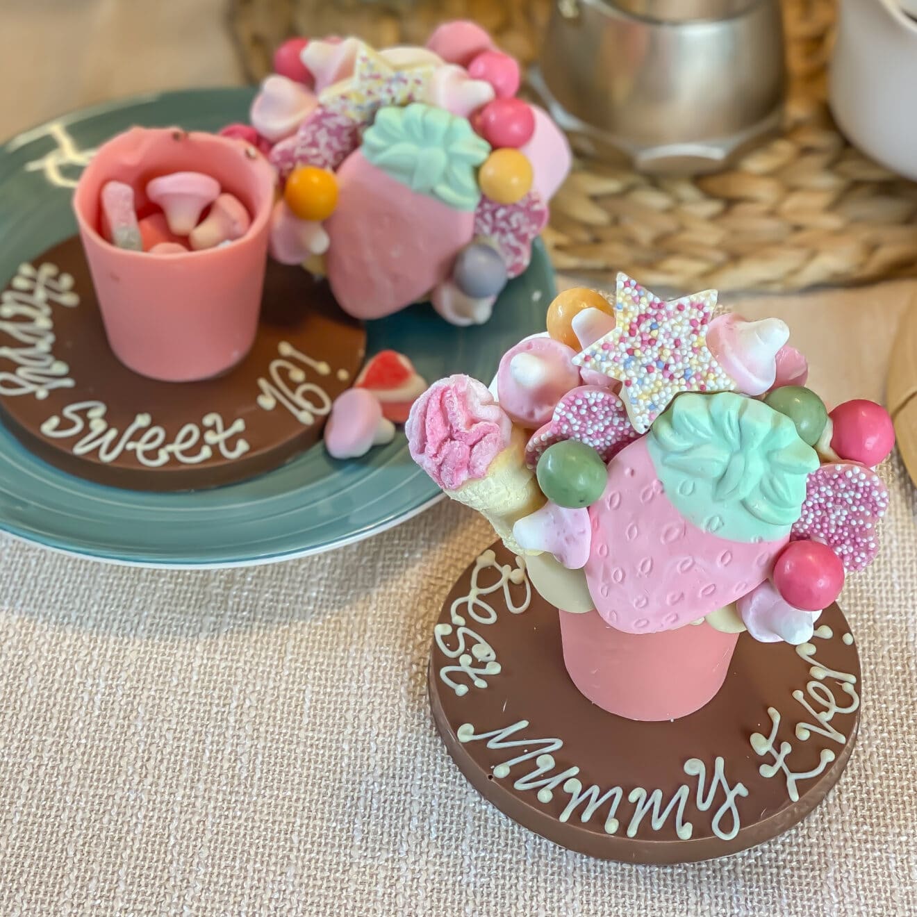 Mini Pink Belgian Chocolate Smash Pot | Sweet Tree By Browns