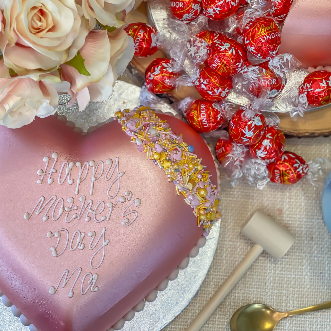 Large Pink Lustre Smash Heart | Sweet Tree By Browns